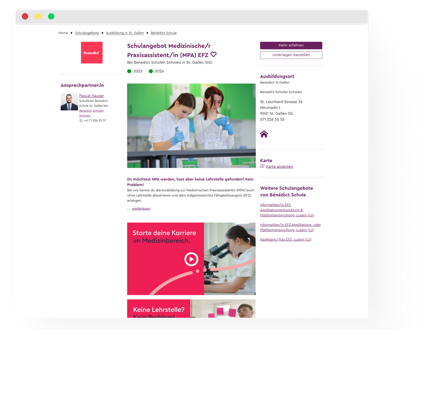 Mit Yousty Schulklassen gezielt und effizient füllen